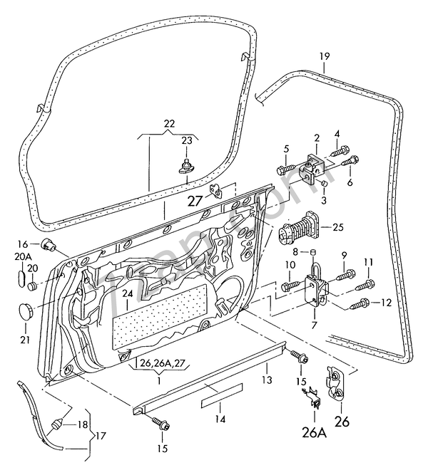 doors for Audi A4 Audi A4 (2001 - 2005)