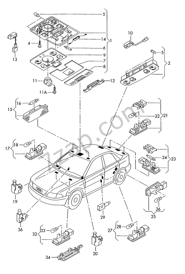Audi 4d0947105a for AUDI A4 Audi A4 (2001 - 2005) Applicability