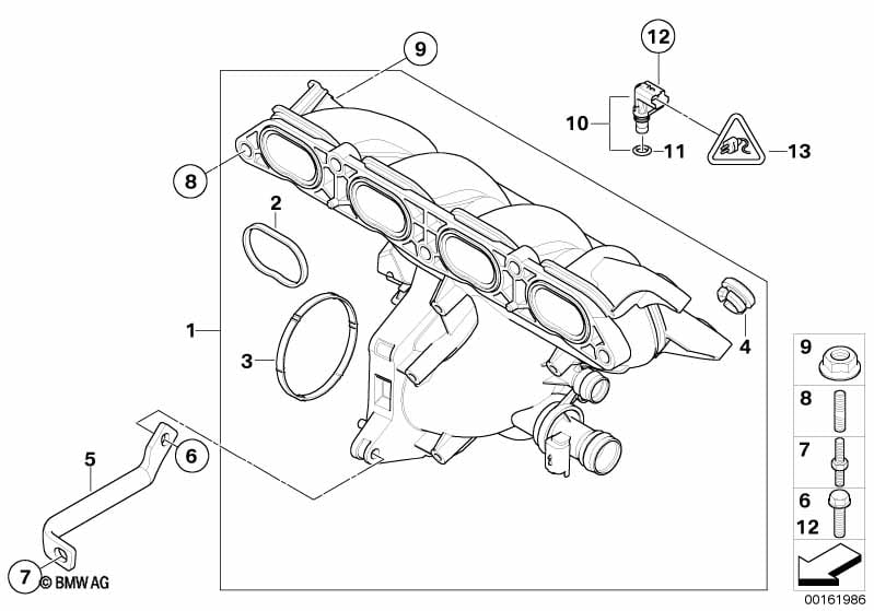 MINI MINI R56 LCI Intake manifold system parts 2010 - 2012 | ETK Europe