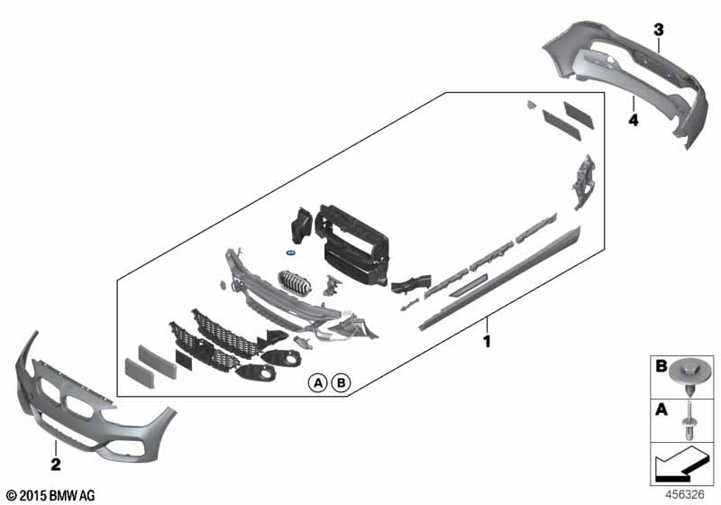 BMW 1' F21 LCI Retrofit, m aerodynamic kit parts 2015 - 2016 | ETK Europe