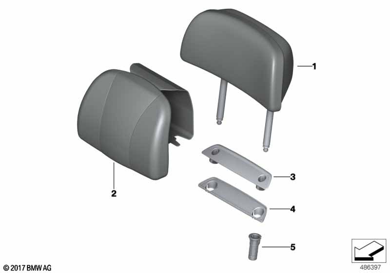 Rolls-Royce Phantom RR11 Seat, rear, head restraint, comfort seat parts ...