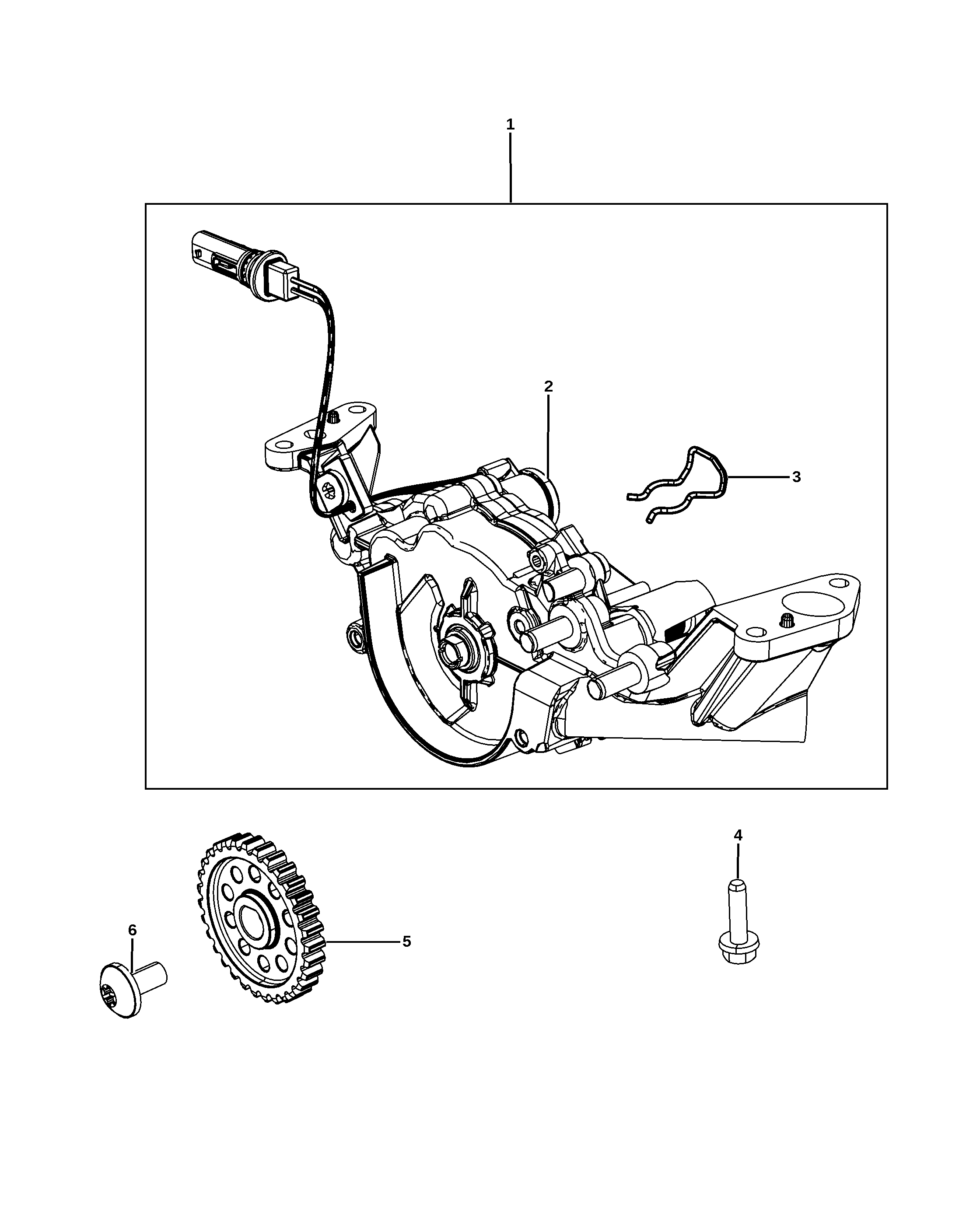 Dodge Durango WD Engine oil pump 3.6l v6 24 valve vvt ess [erc] parts ...