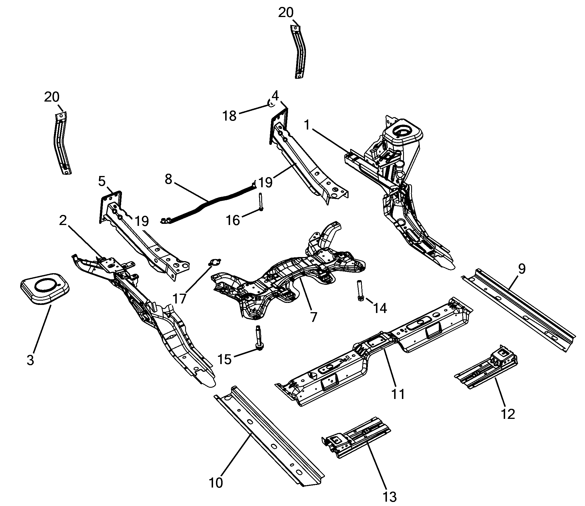 Fiat 500 (Type 312) Front strut parts 2007 - 2015 | Eper Global
