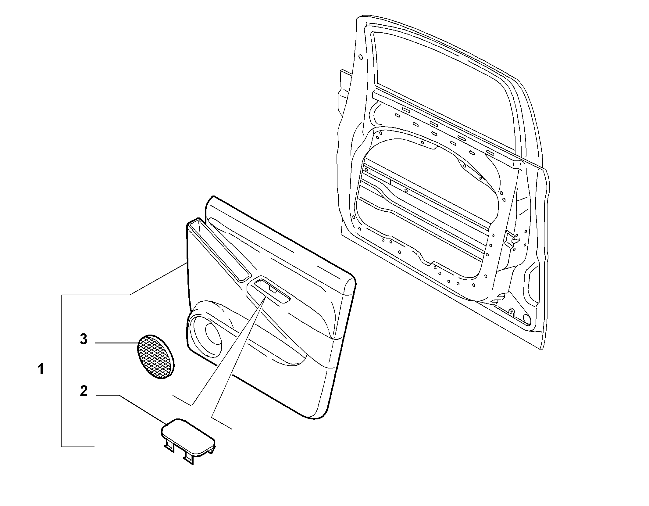 Buy Fiat Idea (Type 350) Facelift Interior panels for front side doors ...