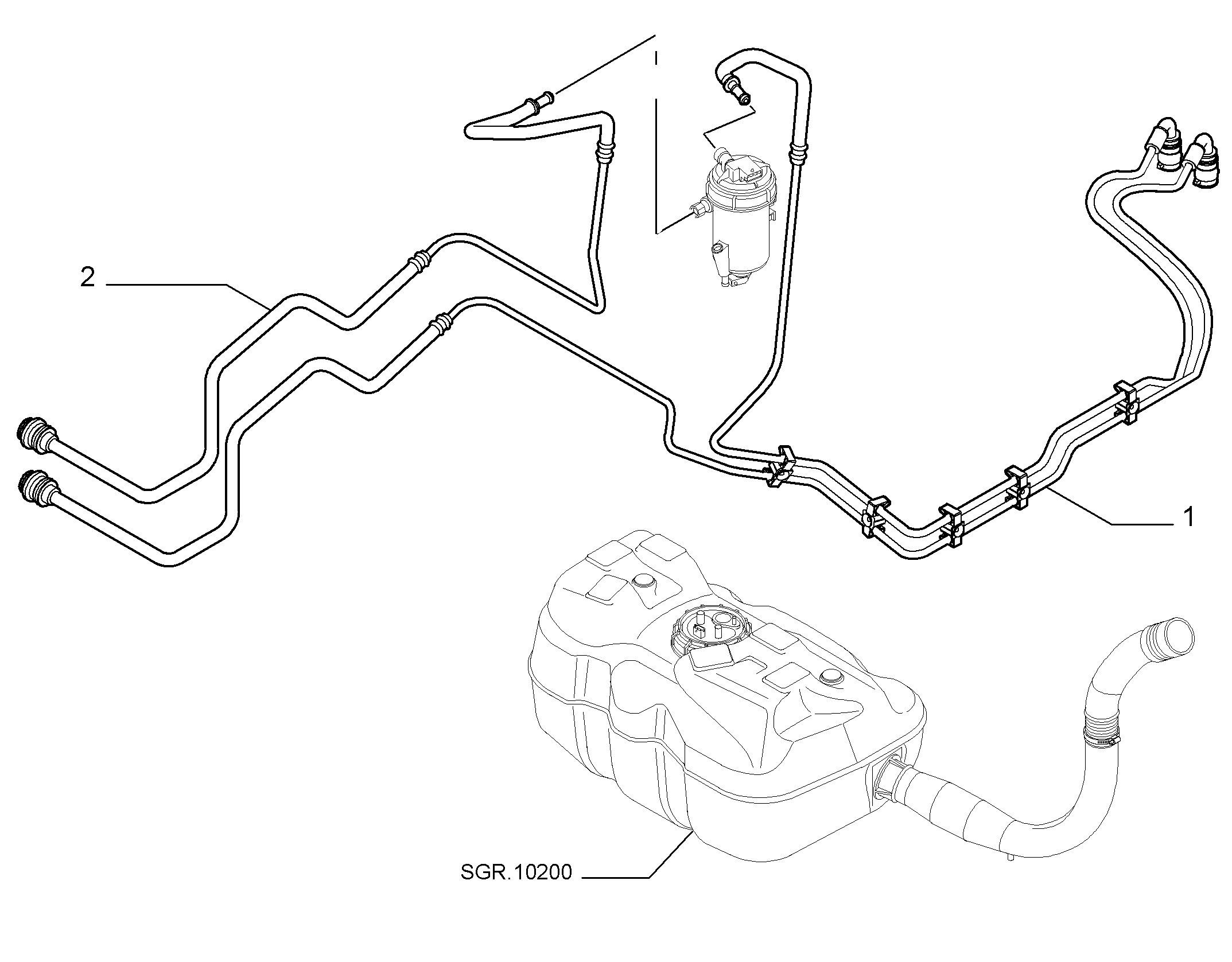 Buy Fiat Ducato (Type 250) Fuel tank piping Parts Online 2006 - 2014 ...