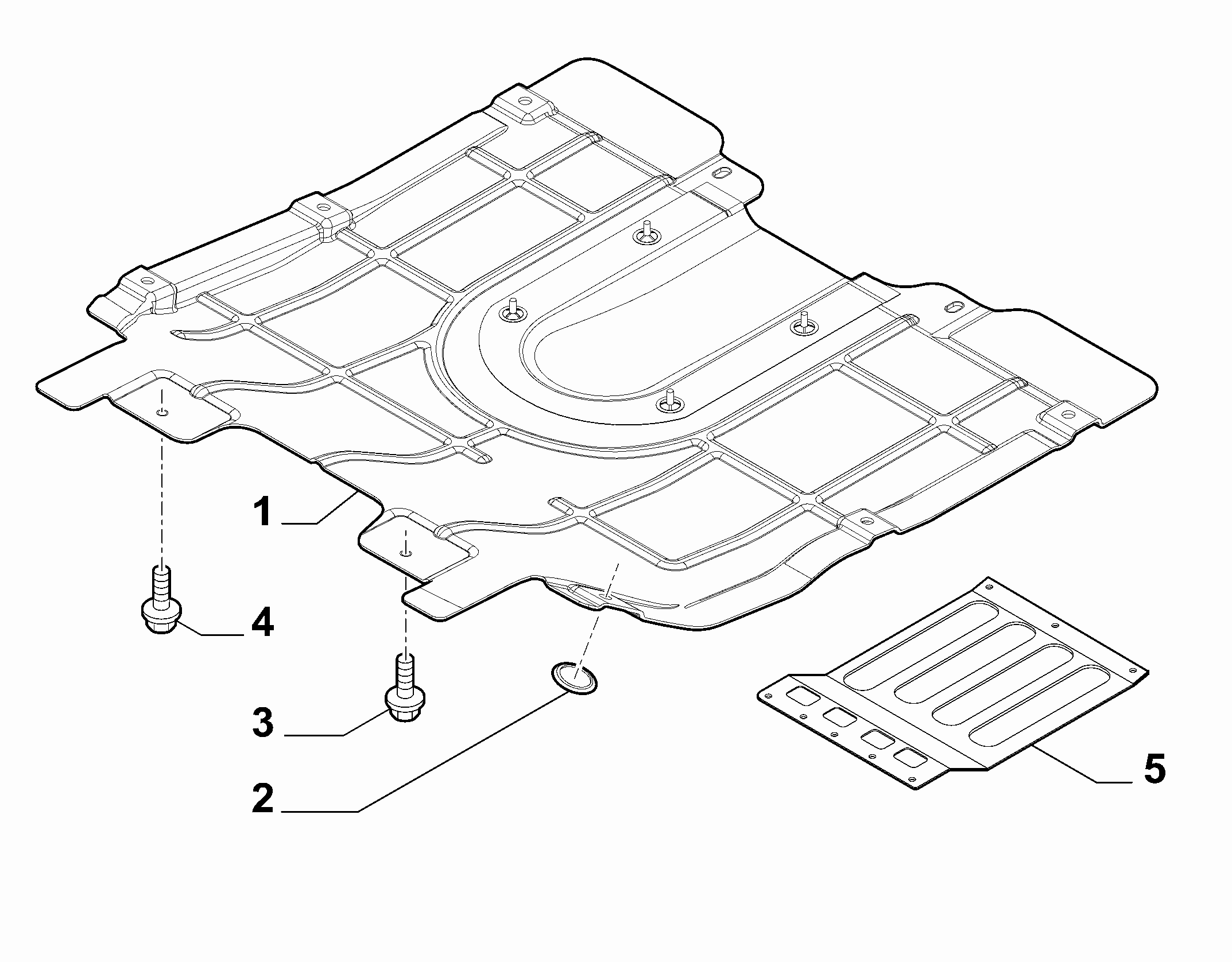 Buy Fiat Nuova Bravo (Type 198) Engine underside guard parts online ...