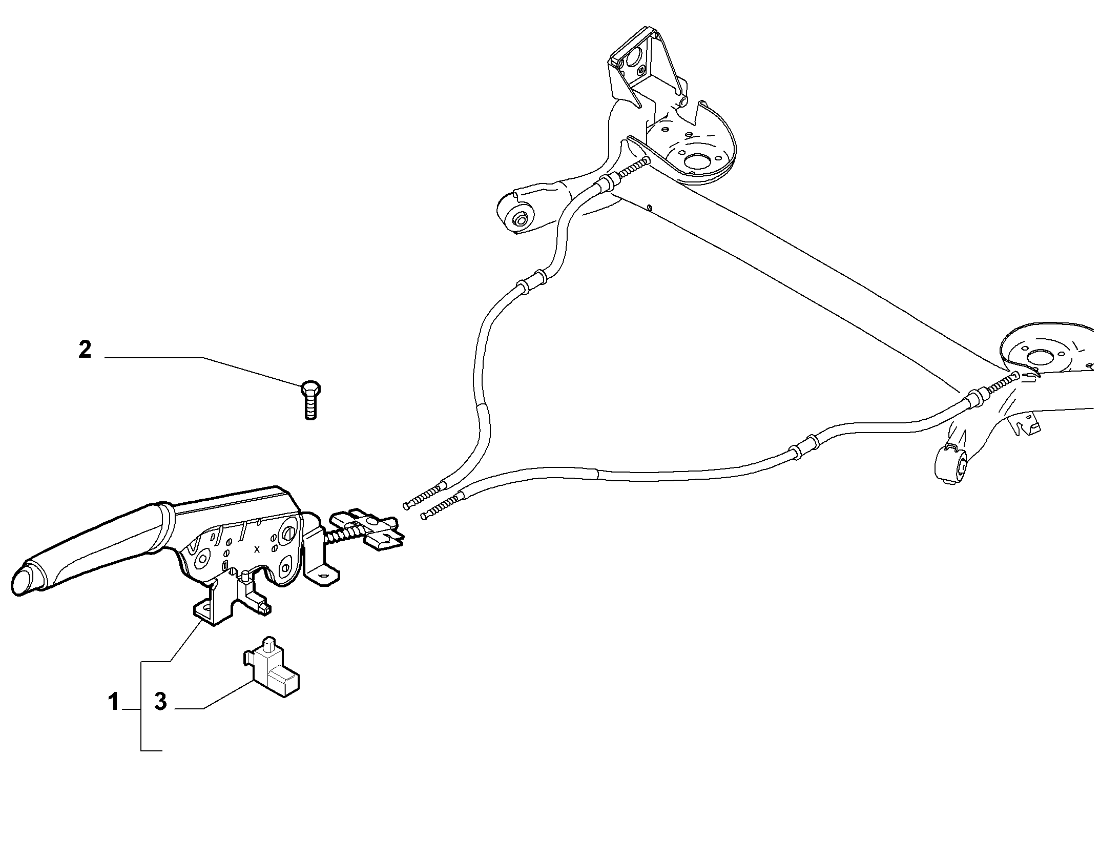 Buy Fiat Idea (Type 350) Facelift Brake hand control parts online 2008 ...