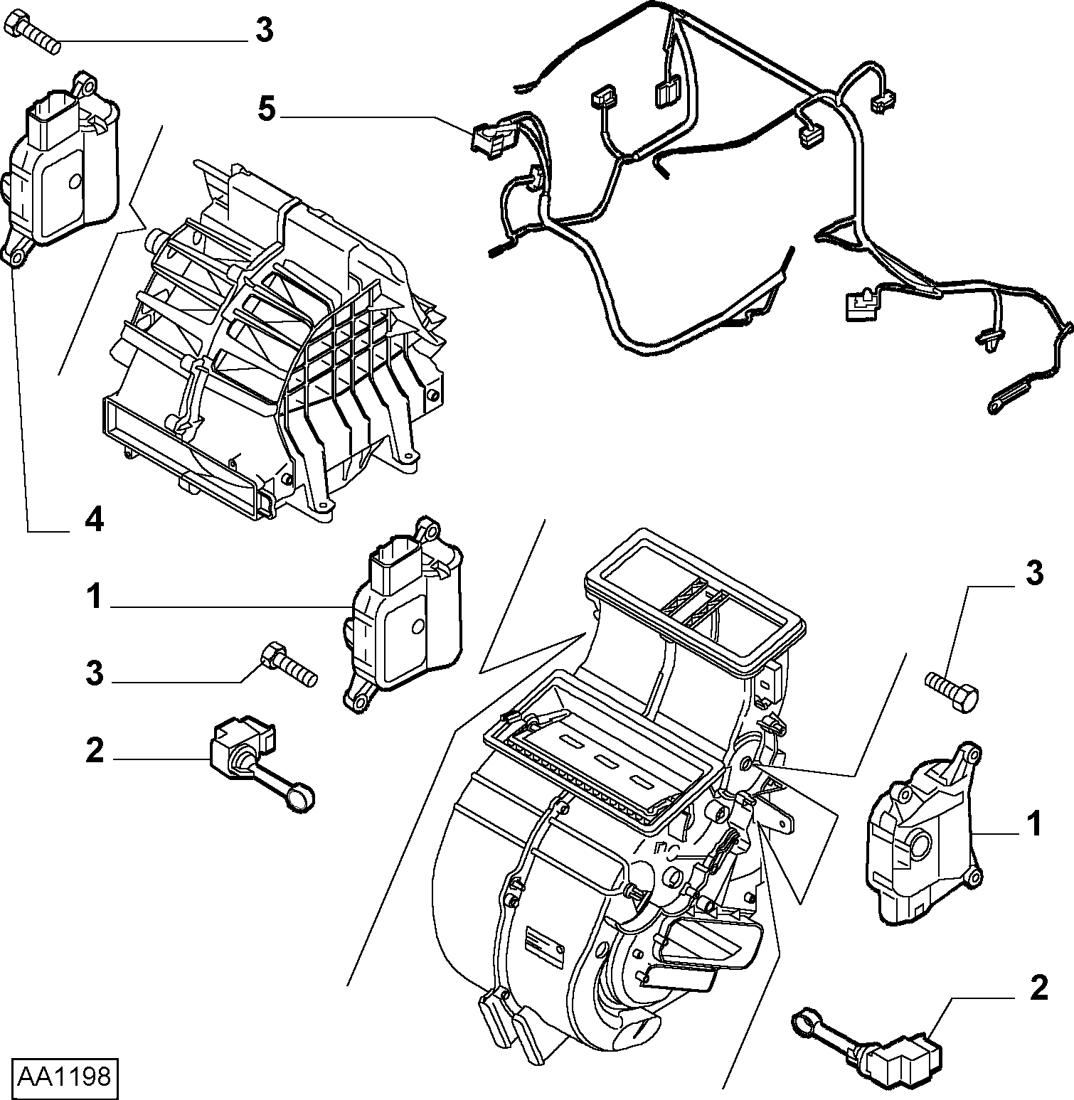 Buy Fiat Idea (Type 350) Facelift Air conditioner parts online 2008 ...