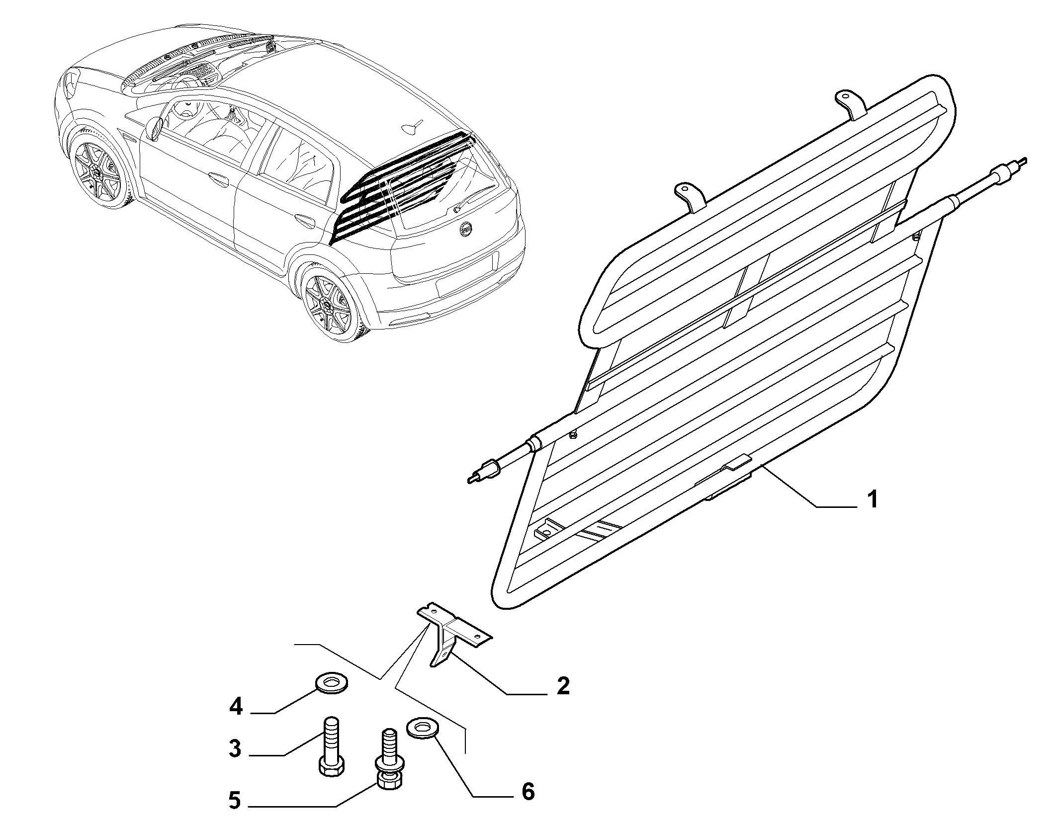 Buy Fiat Nuova Bravo (Type 198) Dividing wall parts online 2007 - 2014 ...