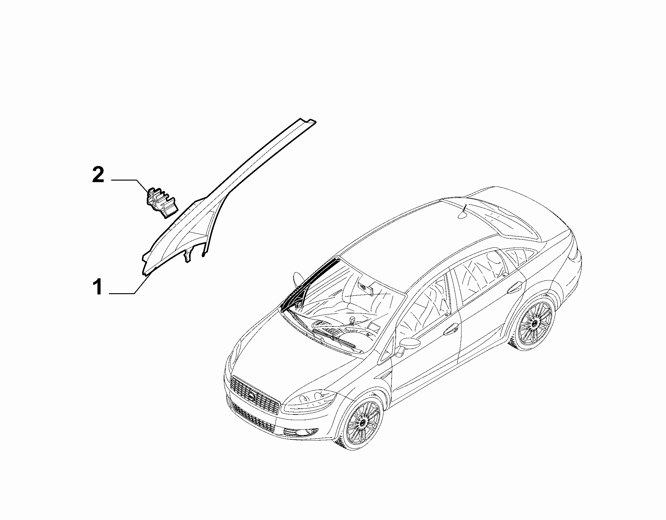 Buy Fiat Linea (Type 323) Facelift Internal front linings parts online ...