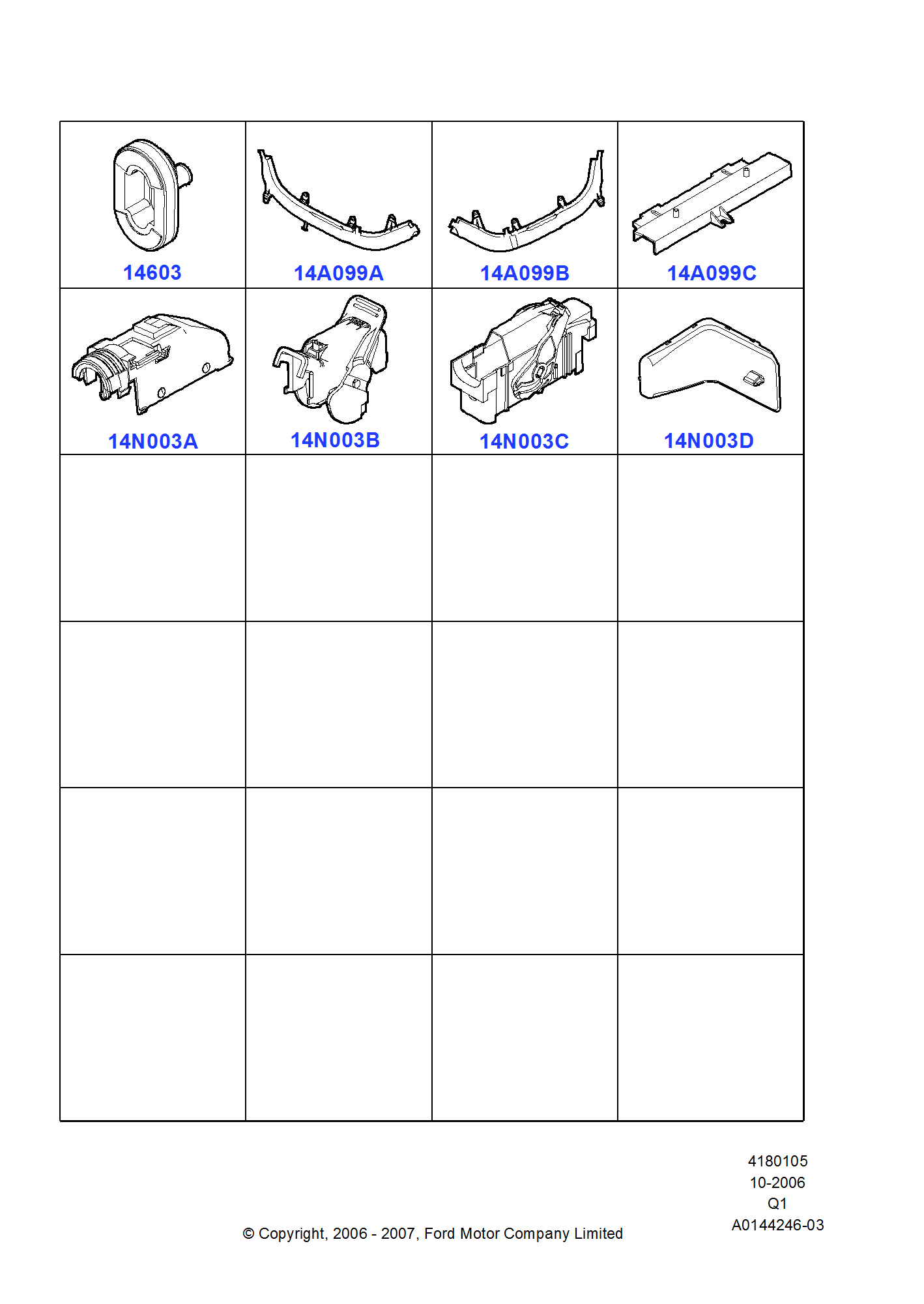 Wiring Covers FORD Edge 2007-2014/MKX 2007-2015 (TQ1)