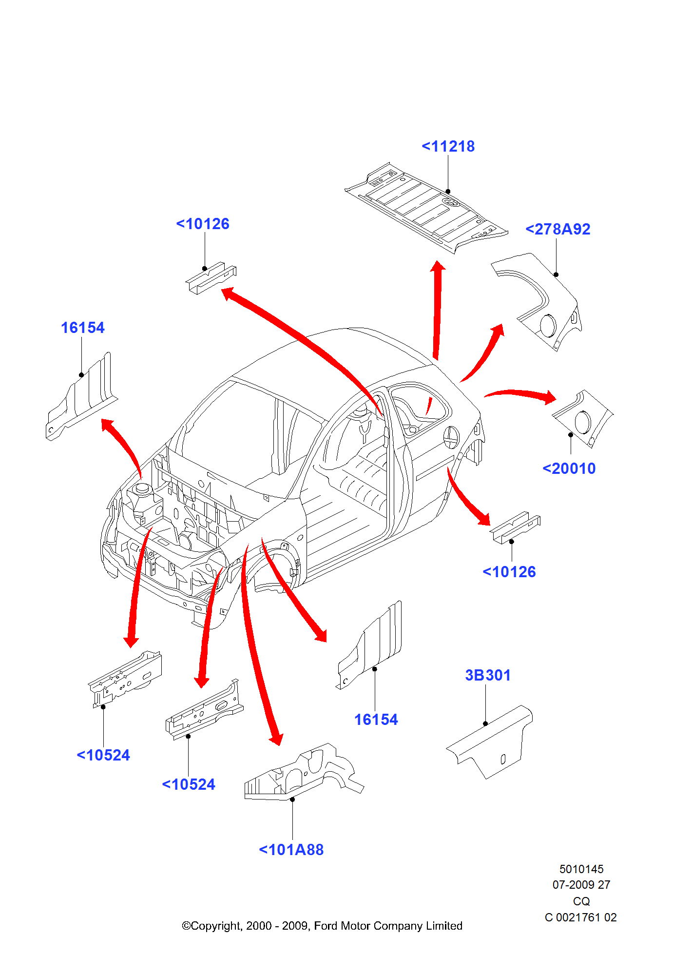 Repair Panels FORD KA 1996-2008 (CCQ)