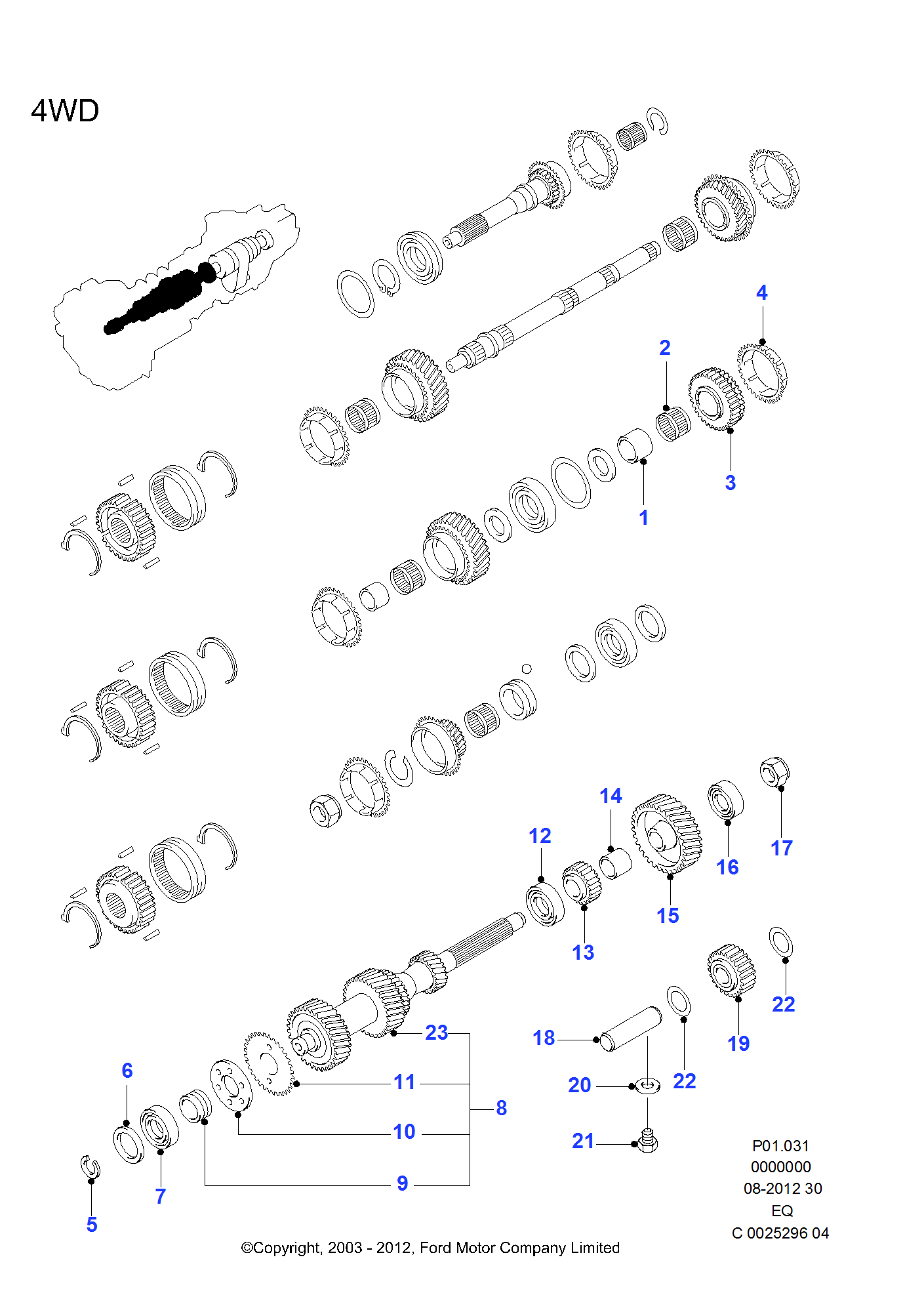 Transmission/Transfer Dr.Components FORD Ranger 2002-2011 (EQ)