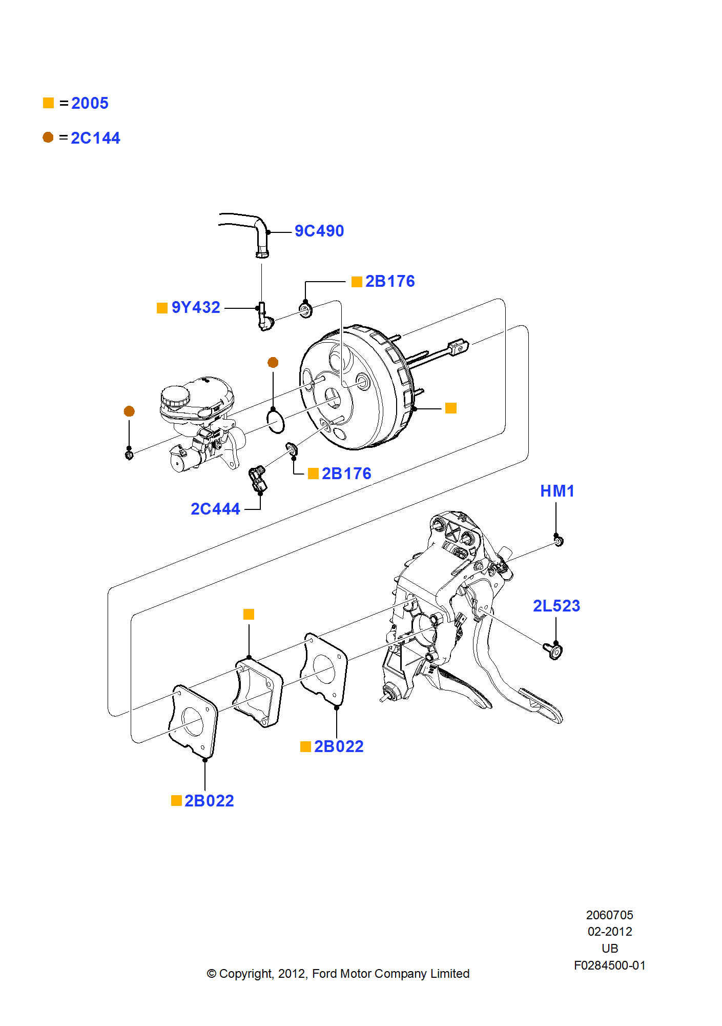 Brake Booster FORD Explorer 2011- (TUB)