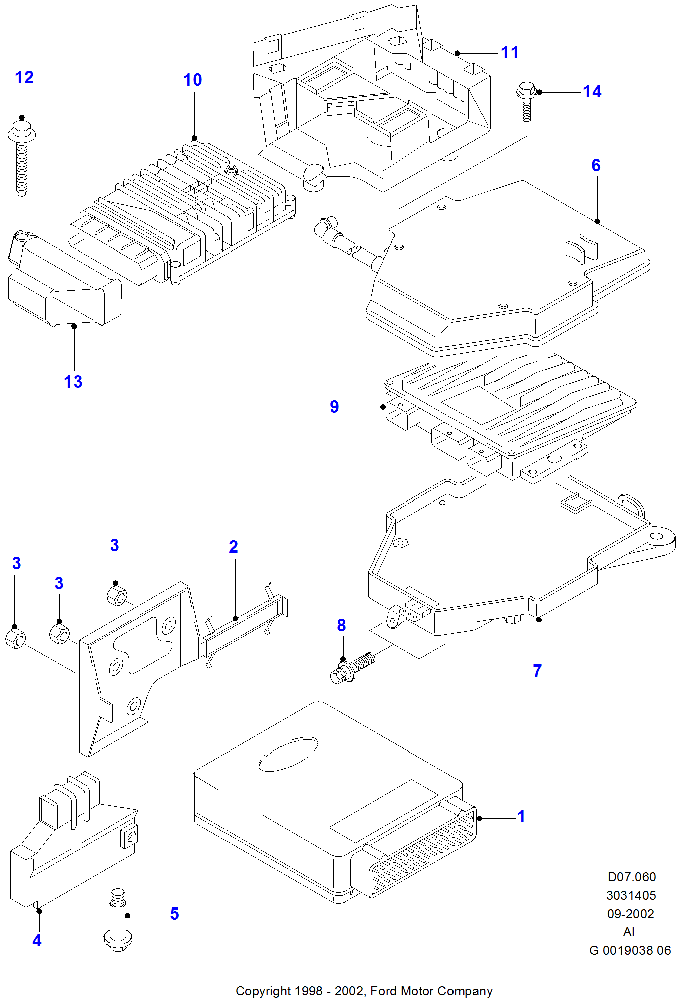 Ford Sierra Facelift Module - eec v parts 1987 - 1993 | EPC Oceania