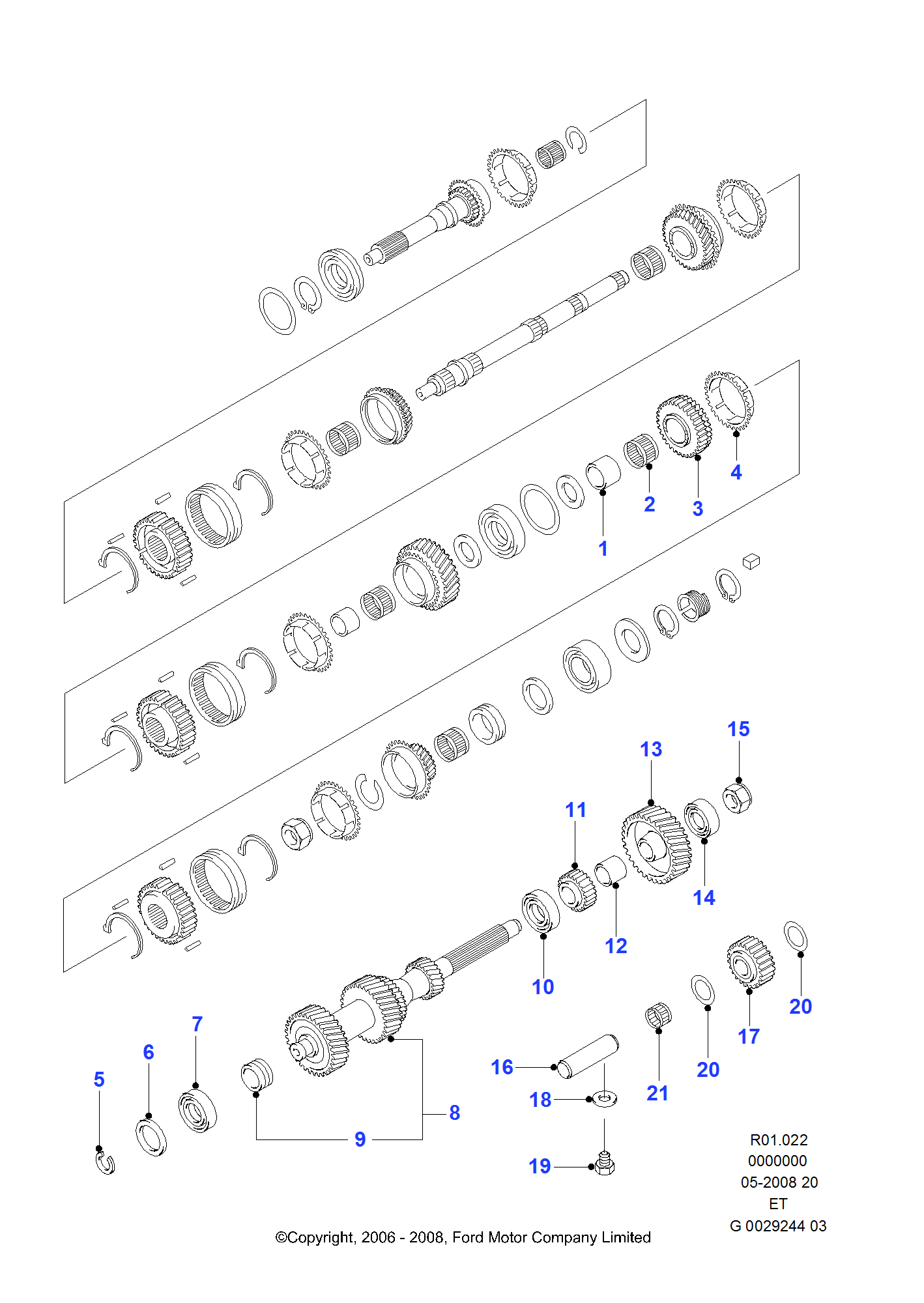 Transmission/Transfer Dr.Components FORD Ranger 2006-2011 (ET)