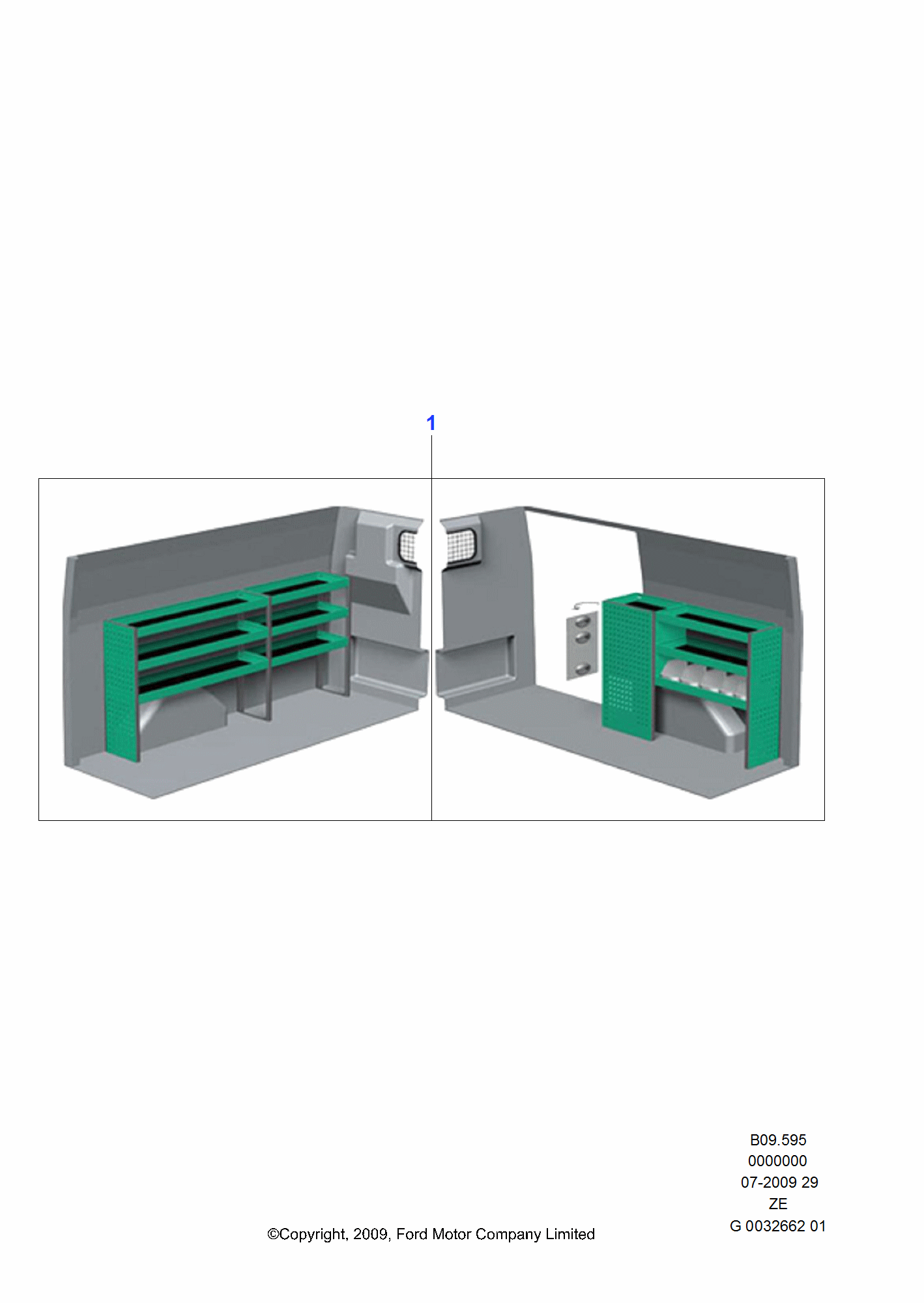 Ford Mustang S550 Load compartment equipment parts 2015 - 2016 | EPC Global