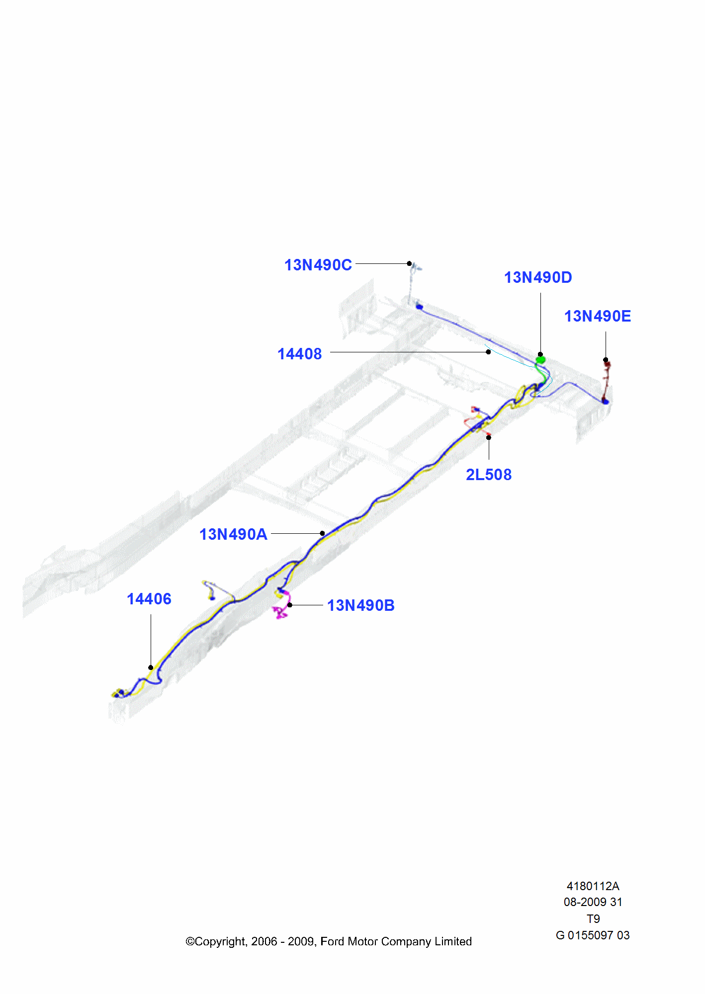Electrical Wiring - Chassis FORD Transit 2006- (TT9)