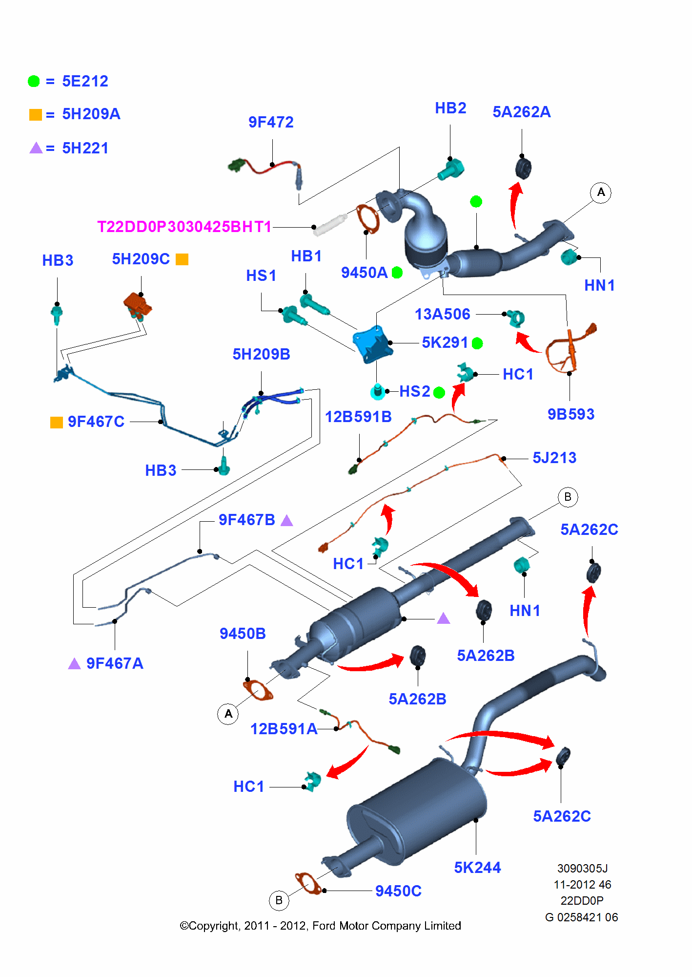 Système d'Echappement FORD Ranger 2011- (TKE)