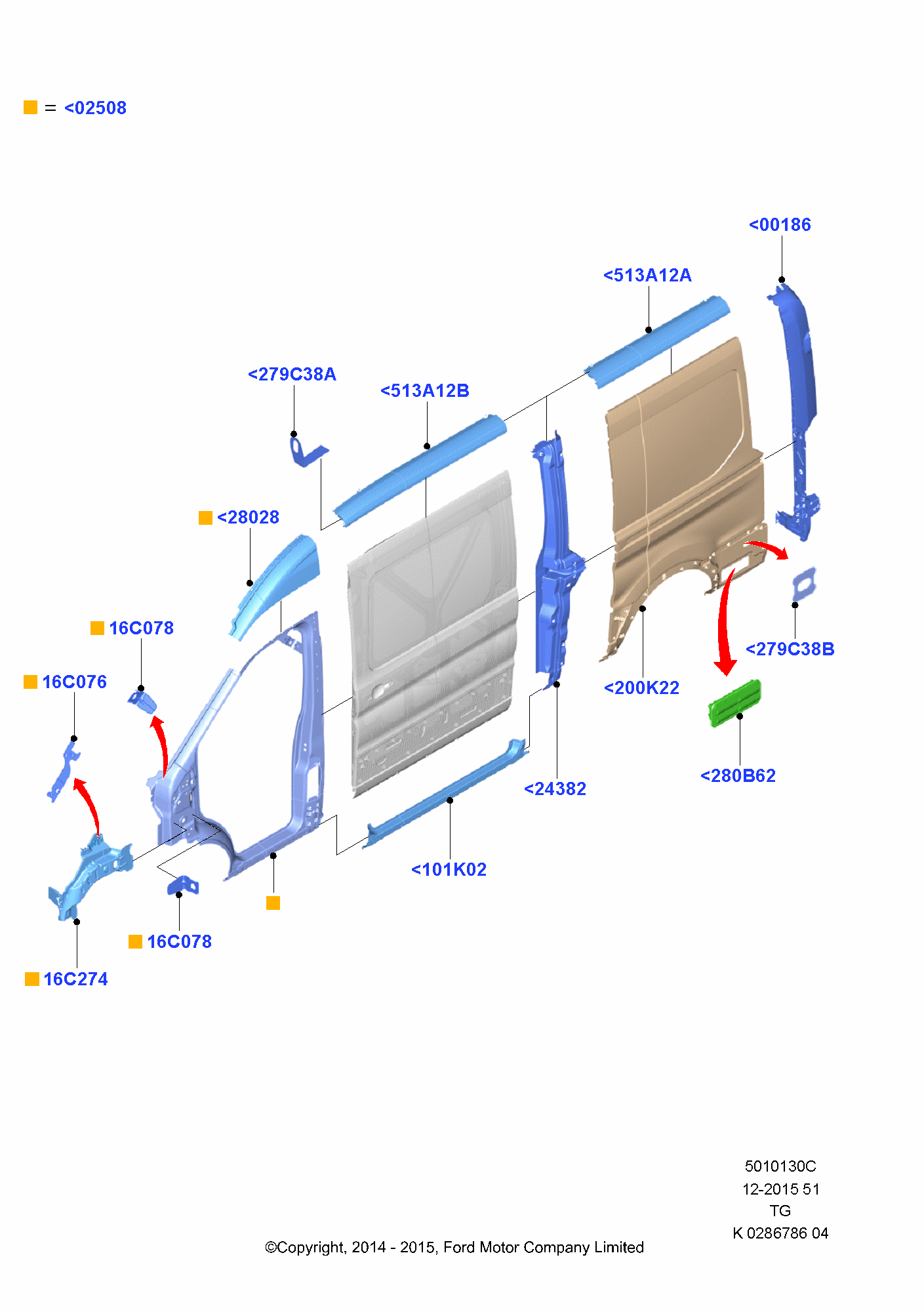 Side Panels - Outer FORD Transit 2014 - (TTG)