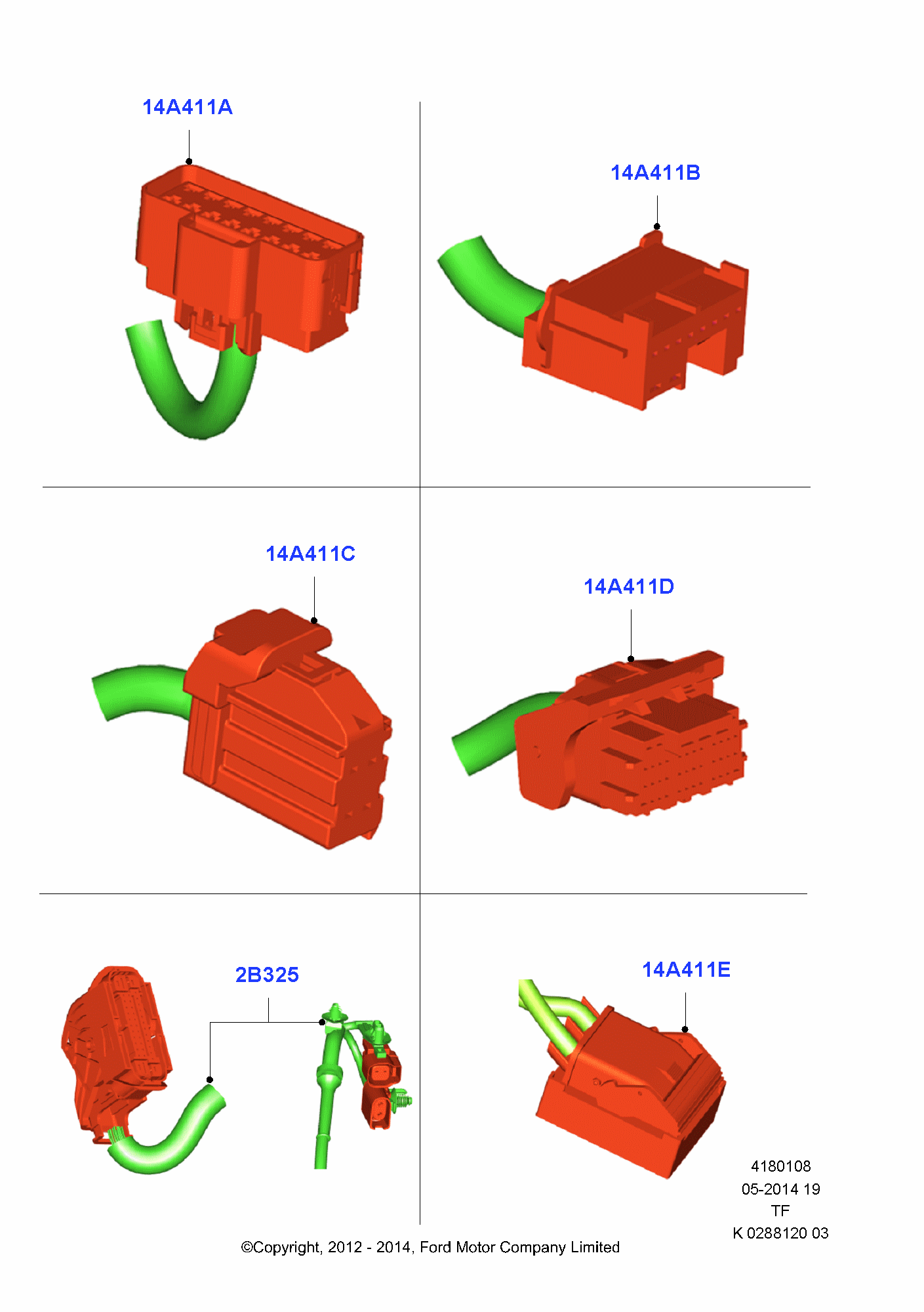 Wiring Repair Kits FORD Transit/Tourneo Custom 2012- (TTF)