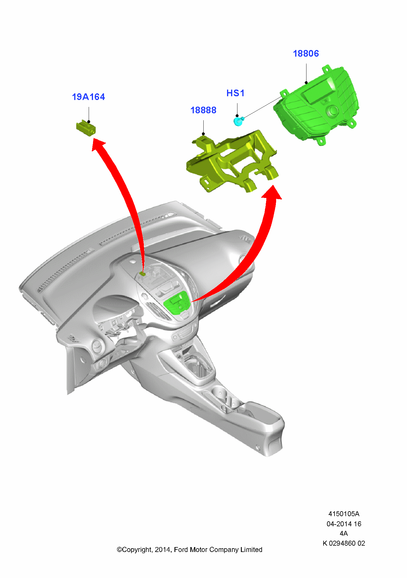 Ford Transit Connect 2nd Generation Audio equipment - original fit ...
