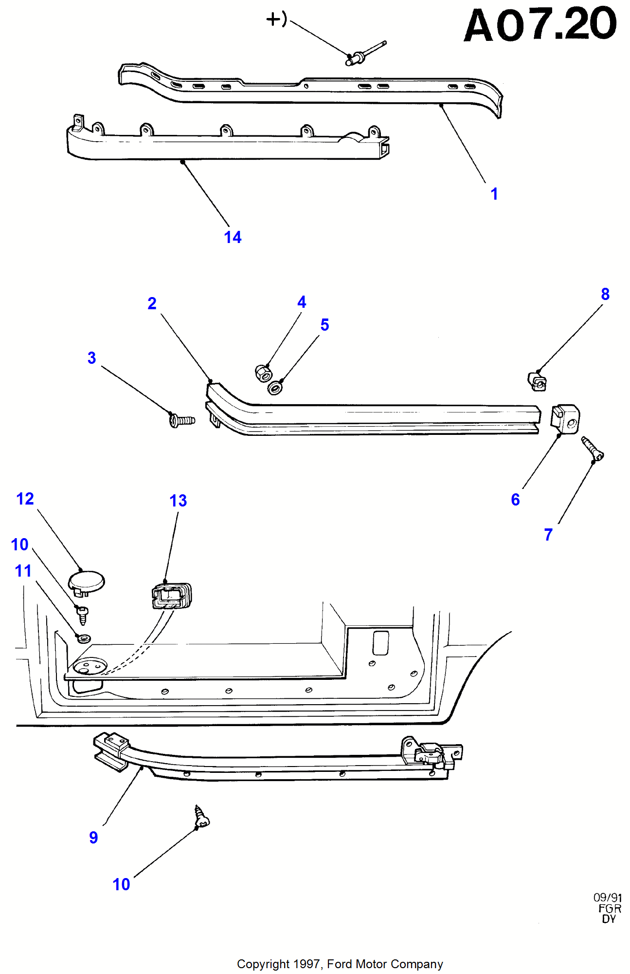 Buy Ford Transit 2nd Generation 1st Facelift Track - sliding side load ...