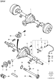 Rear Axle FORD Transit 2000-2006 (FY)