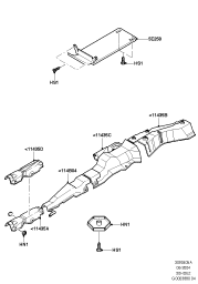 Heat Shields - Exhaust System FORD Focus 1998-2005 (CAK)