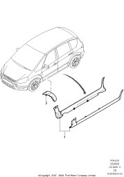 Body Dress Up Kits - Side FORD S-MAX/Galaxy 2006- (CA1)