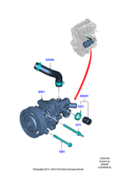 Engine Cooling FORD Ranger 2011- (TKE)