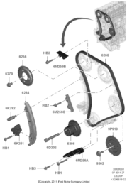 Timing Gear, Camshafts & Drive FORD Ranger 2011- (TKE)