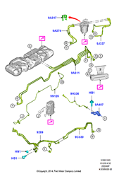Fuel System - Tank & Lines FORD Transit 2014 - (TTG)