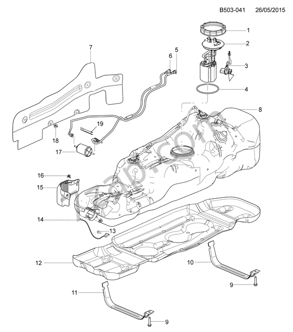 S10 Fuel Tank Diagram