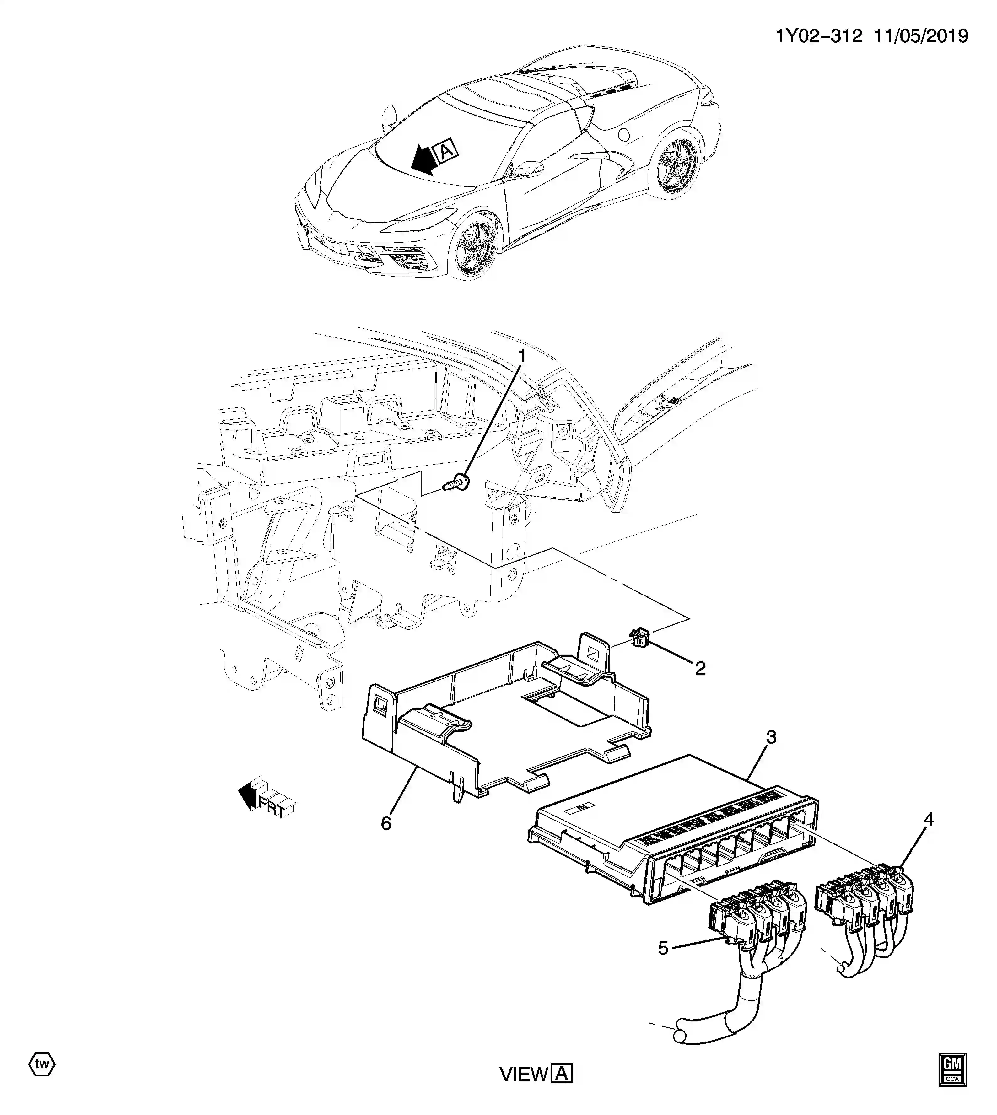 Chevrolet Corvette C8 Module/body control parts 2020 - 2025 | EPC Asia