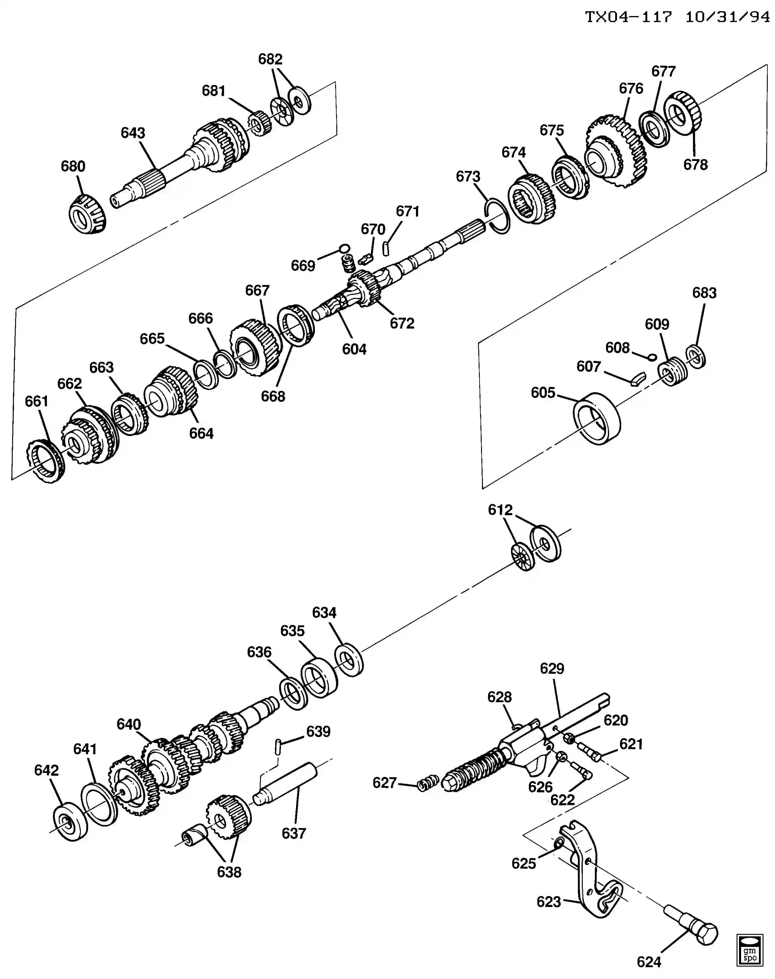 Chevrolet Astro 1st/2nd Generations 4-speed manual transmission (mf2 ...