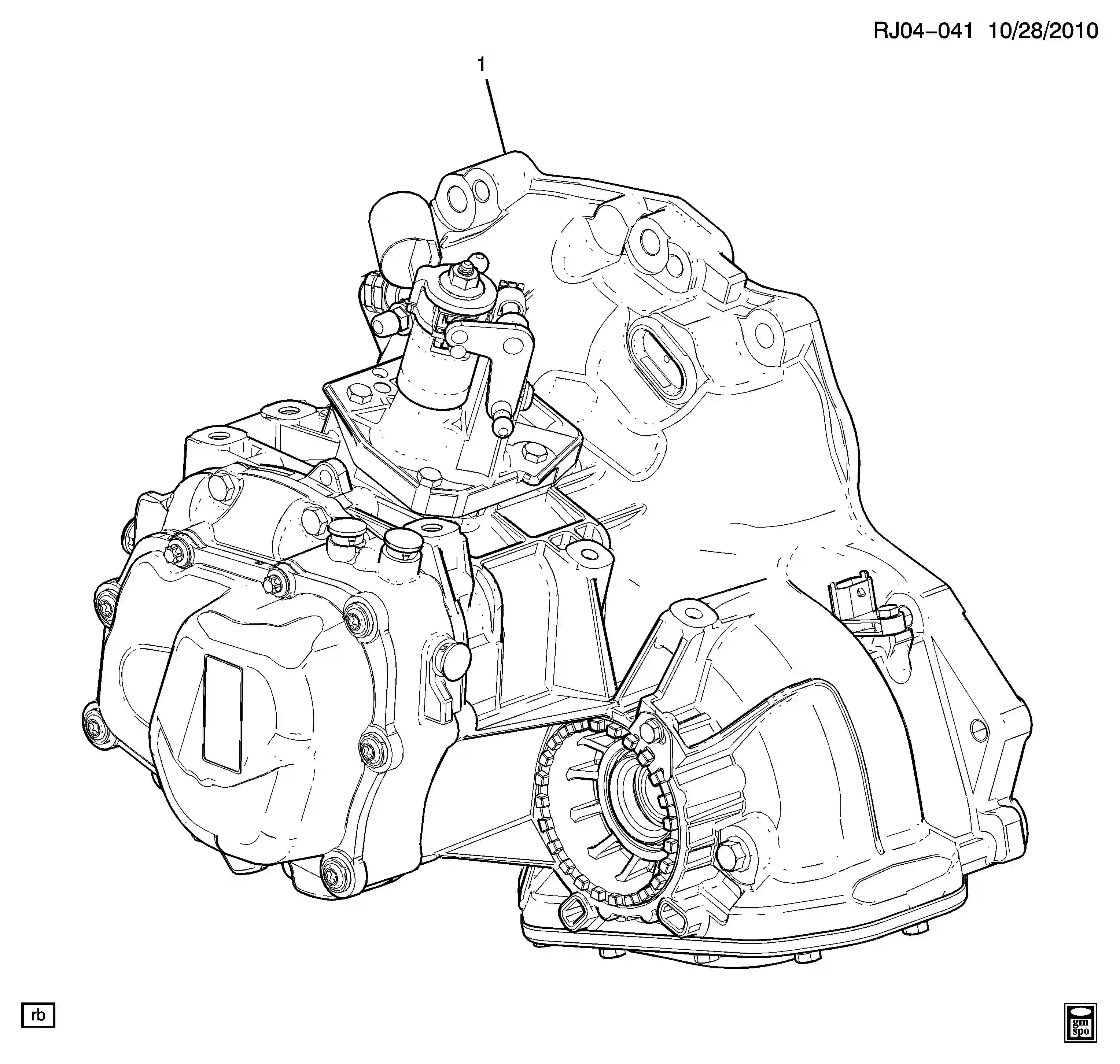 Chevrolet Cruze J300 5-speed manual transmission part 1 assembly(m26 ...