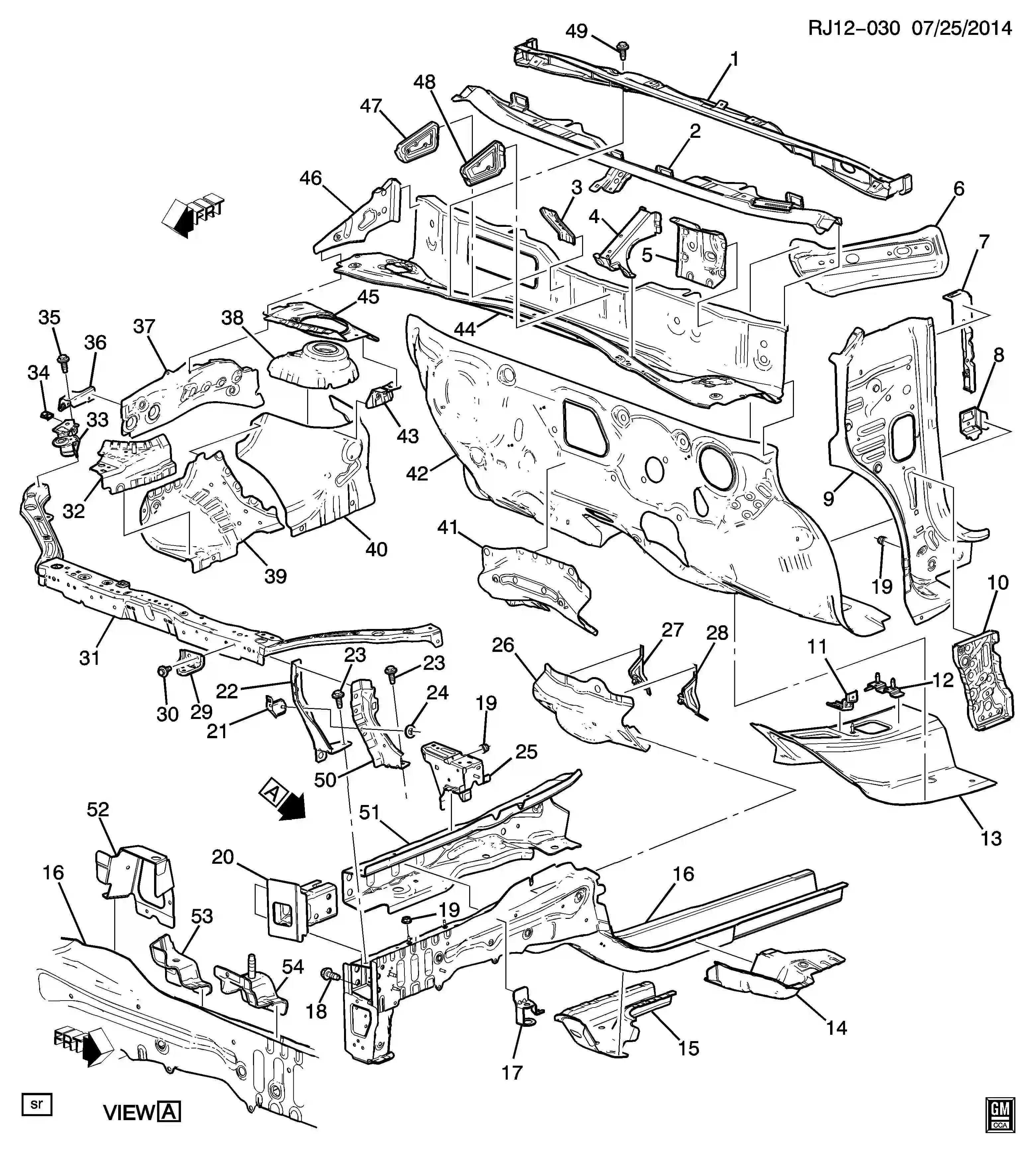 Chevrolet Aveo T300 Sheet metal/body part 1 engine compartment piezas ...