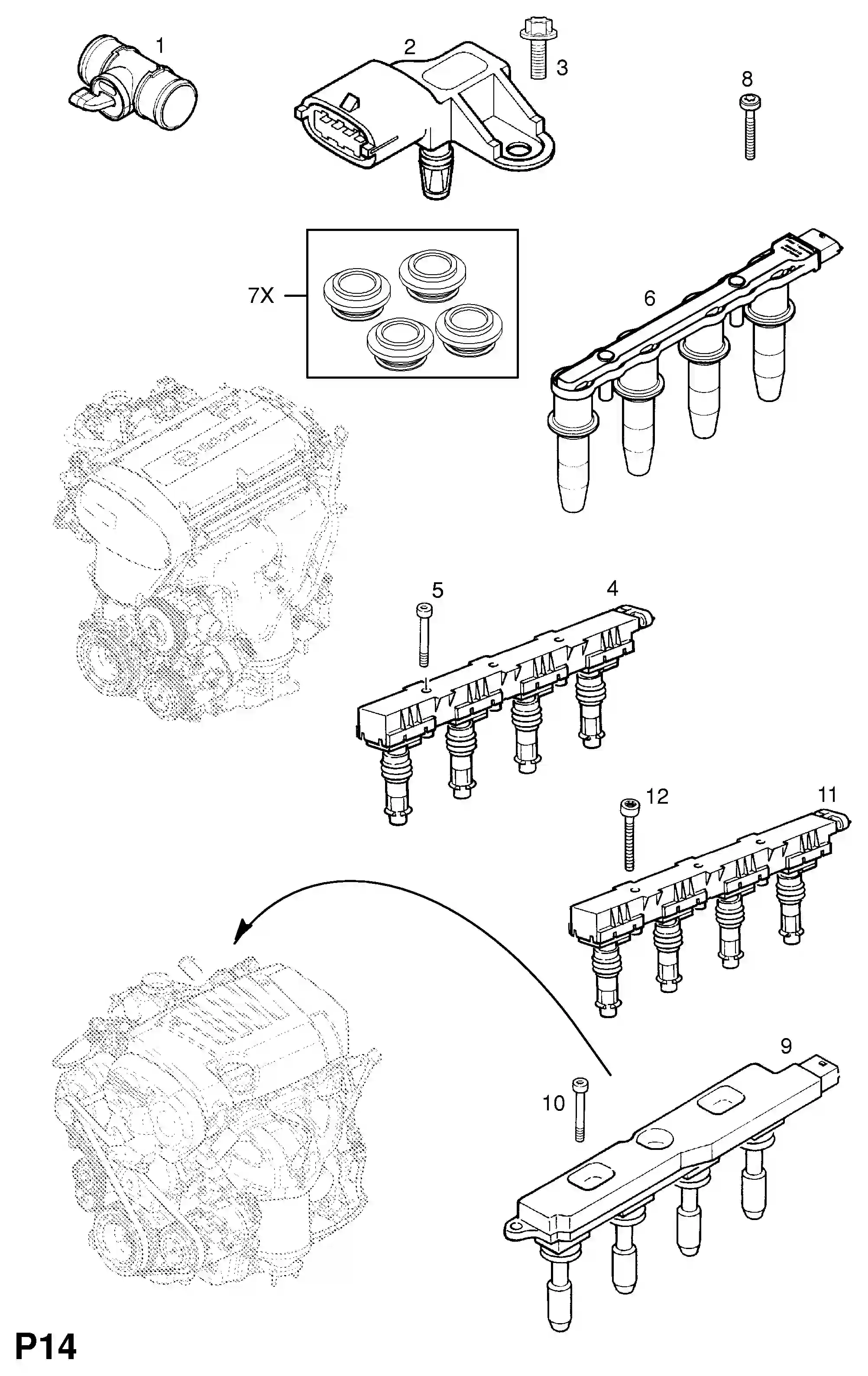 Opel Astra H Air temperature sensor / z20lel[lcf], z20ler[lu2], z20leh ...