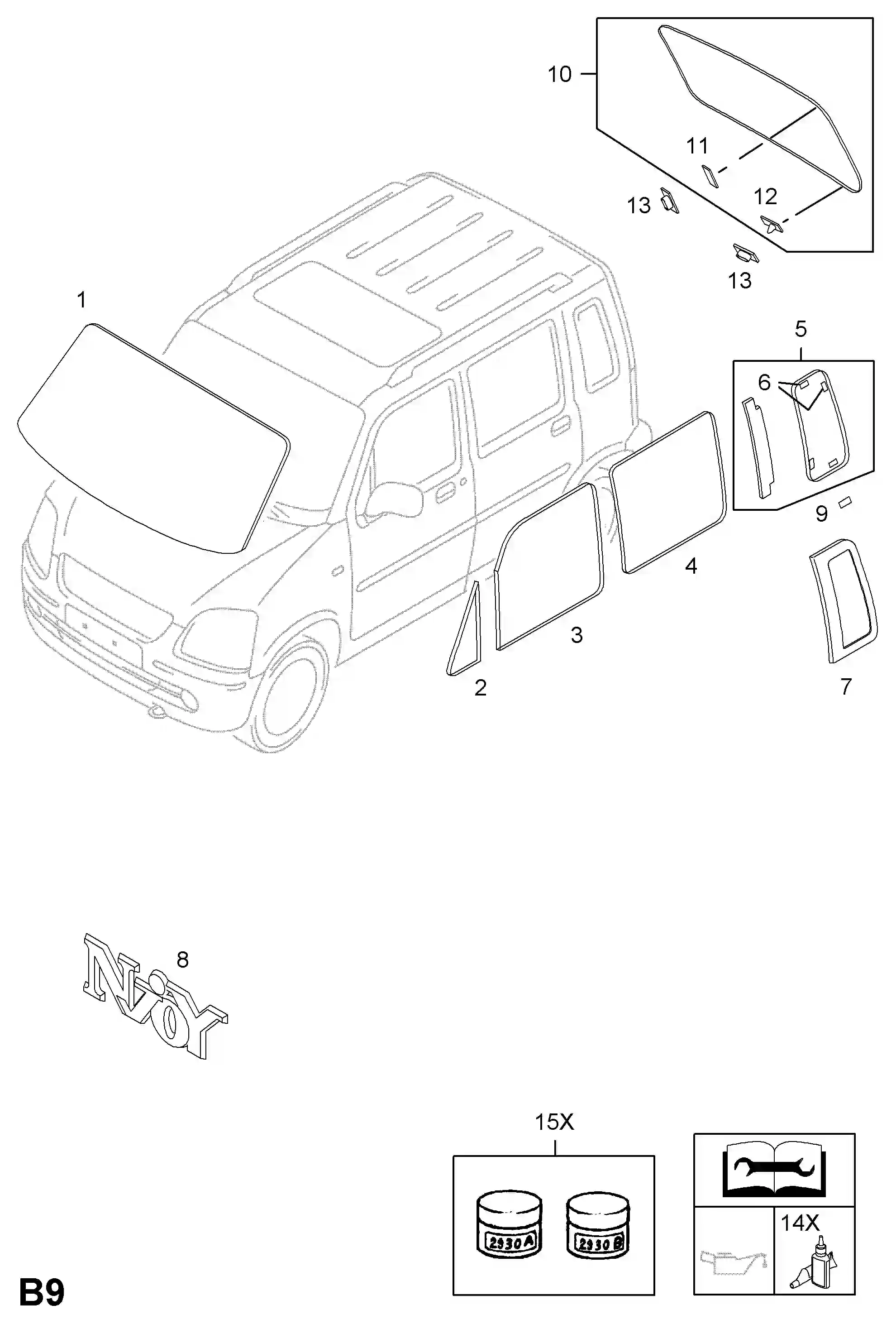 Opel Agila A Heckscheibe Teile 2000 - 2008 | undefined Europa
