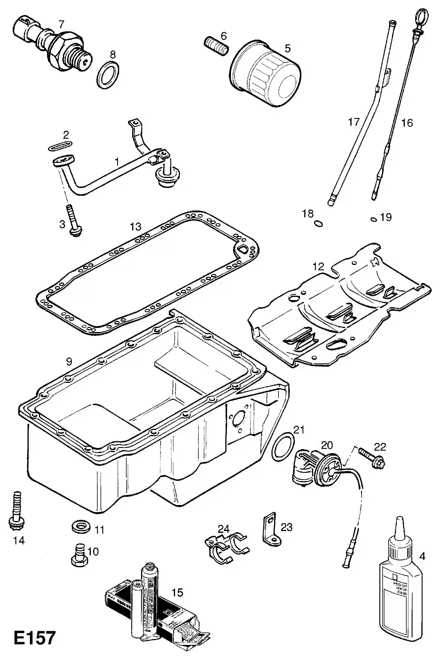 Opel Vectra A Oil level sensor parts 1989 - 1995 | undefined Europe