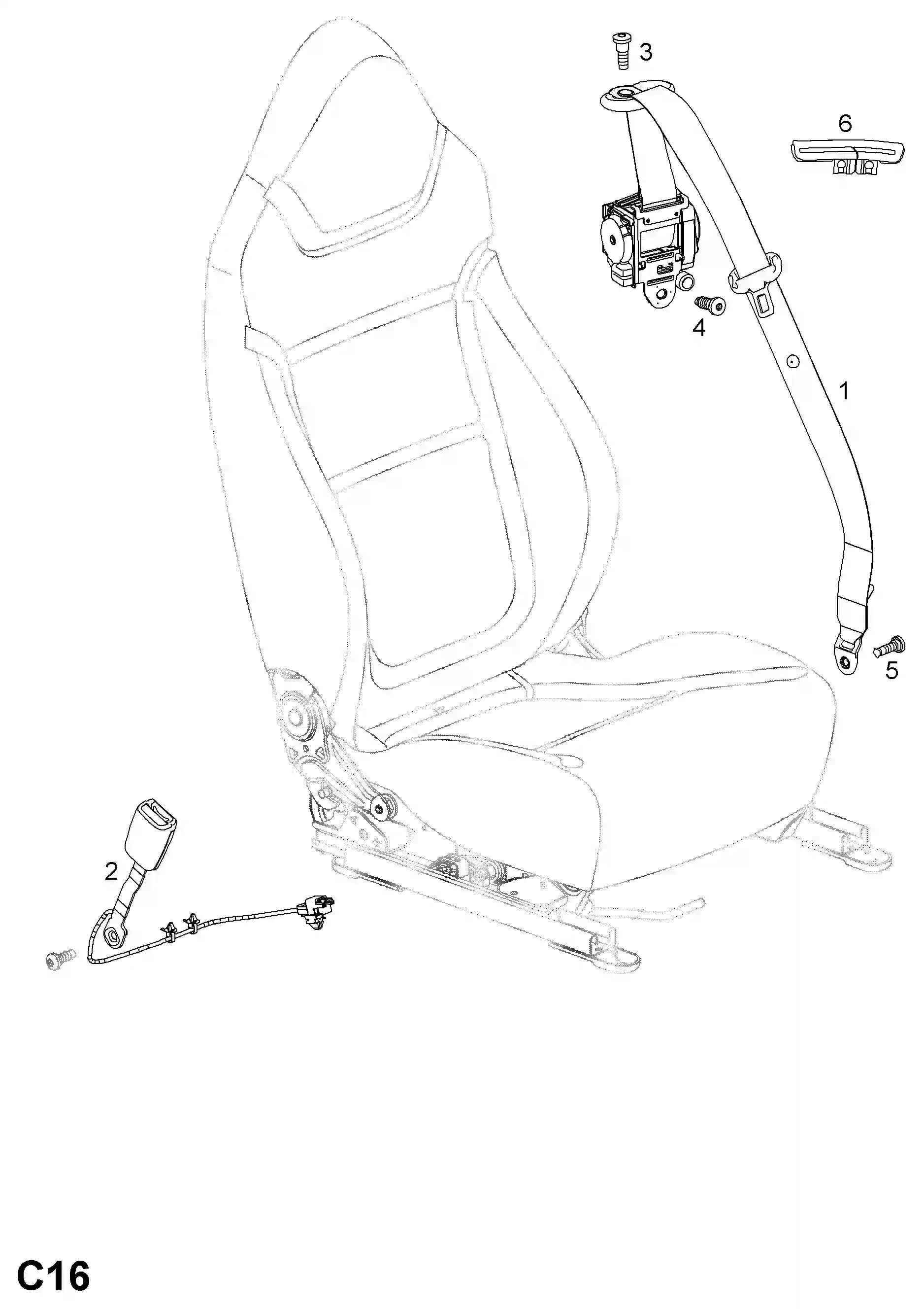 Buy Opel GT Belt guide parts online 2007 - 2009 — Global | 7zap