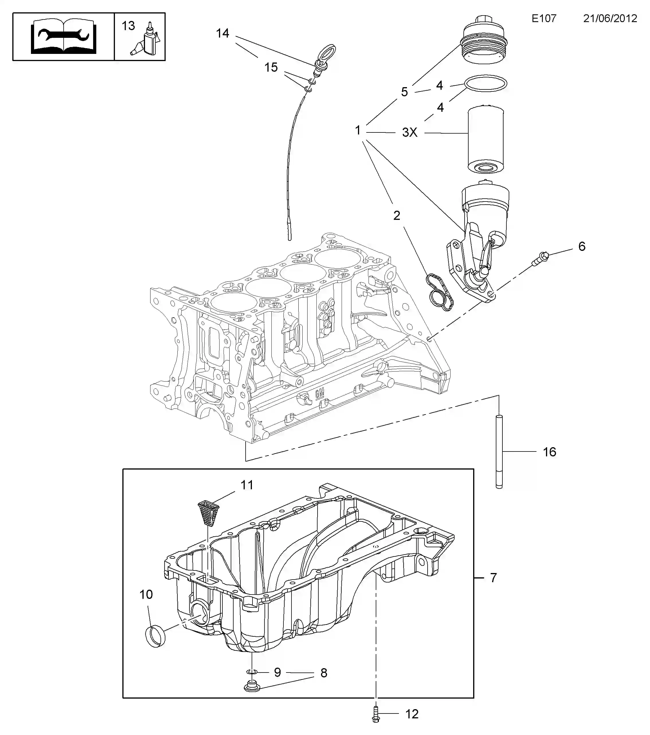 Opel Adam M13 Oelfilter Teile 2013 - 2019 | undefined Europa