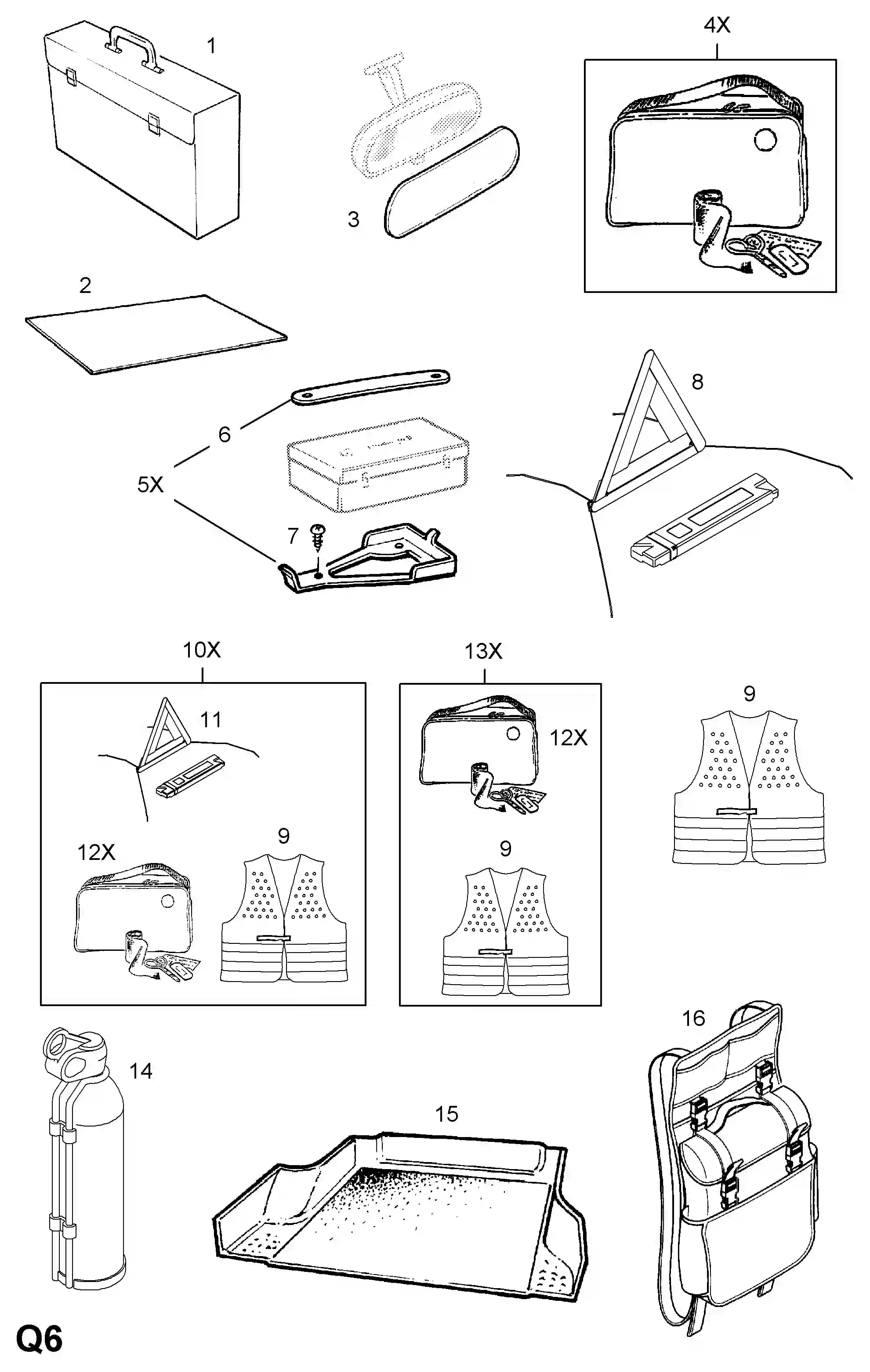 Opel Monterey B Warning triangle / except vauxhall parts 1998 - 2000 ...