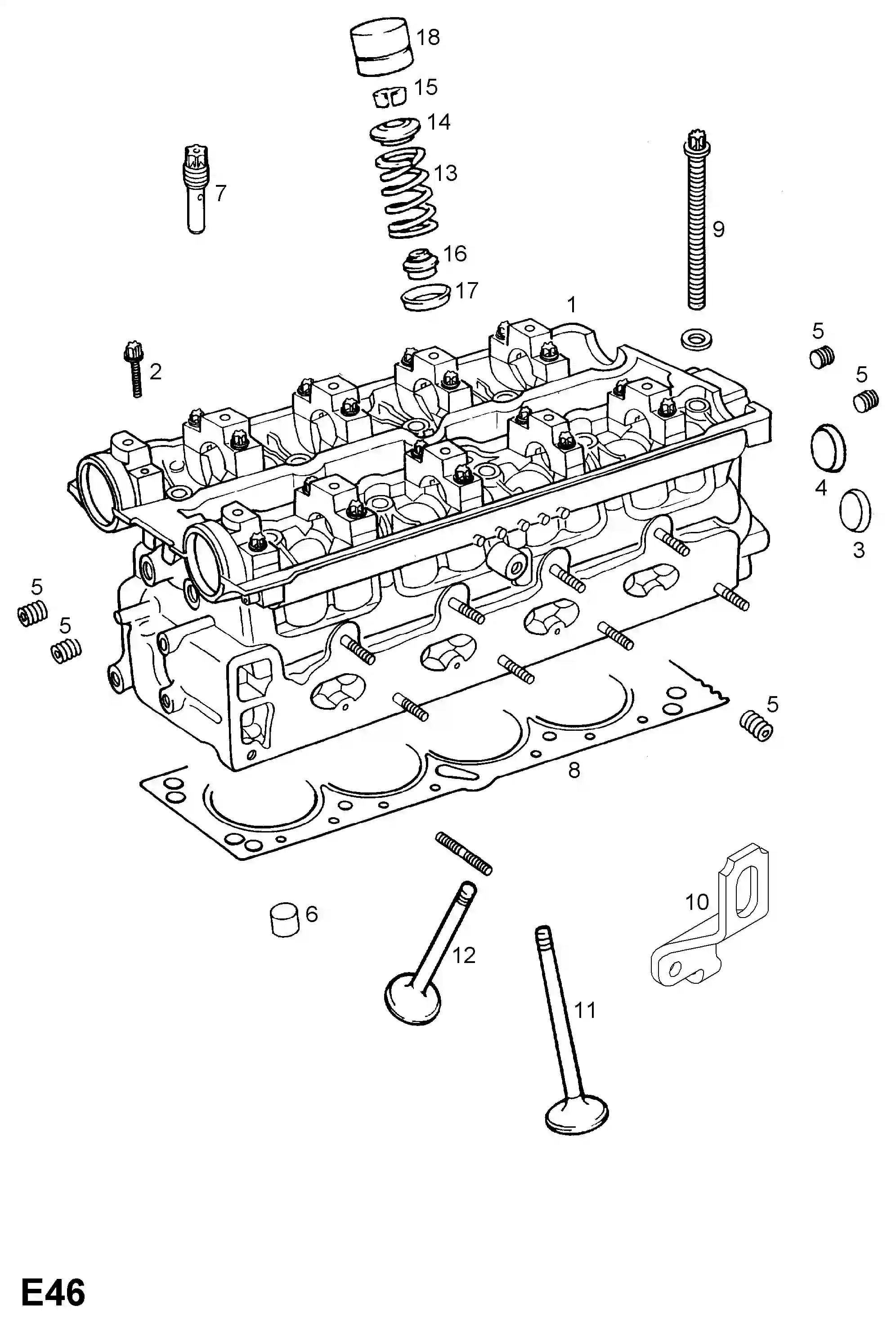 Opel Corsa B + Tigra A Valves, inlet and exhaust parts 1993 - 2002 ...
