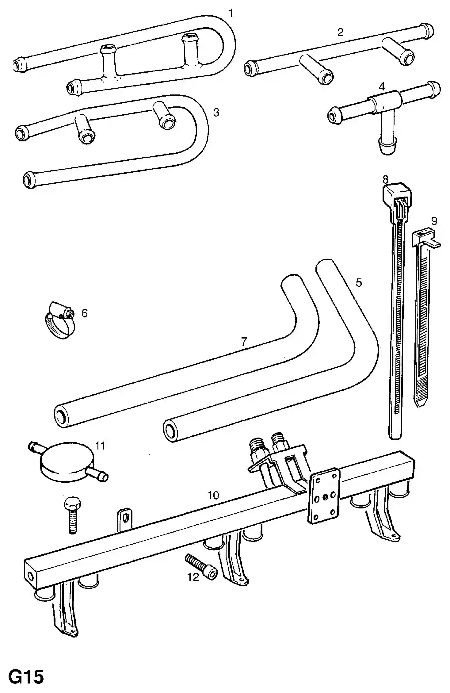 Opel Senator B Einspritzleitung (fortsetzung) Teile 1988 - 1994 ...