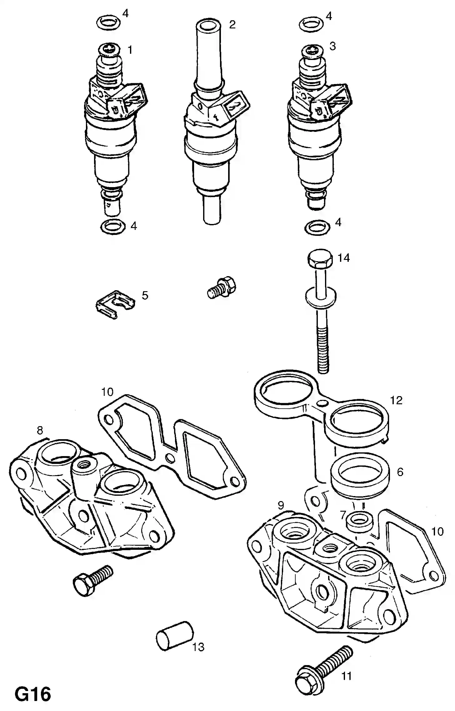 Opel Senator B Fuel injector parts 1988 - 1994 | undefined Europe