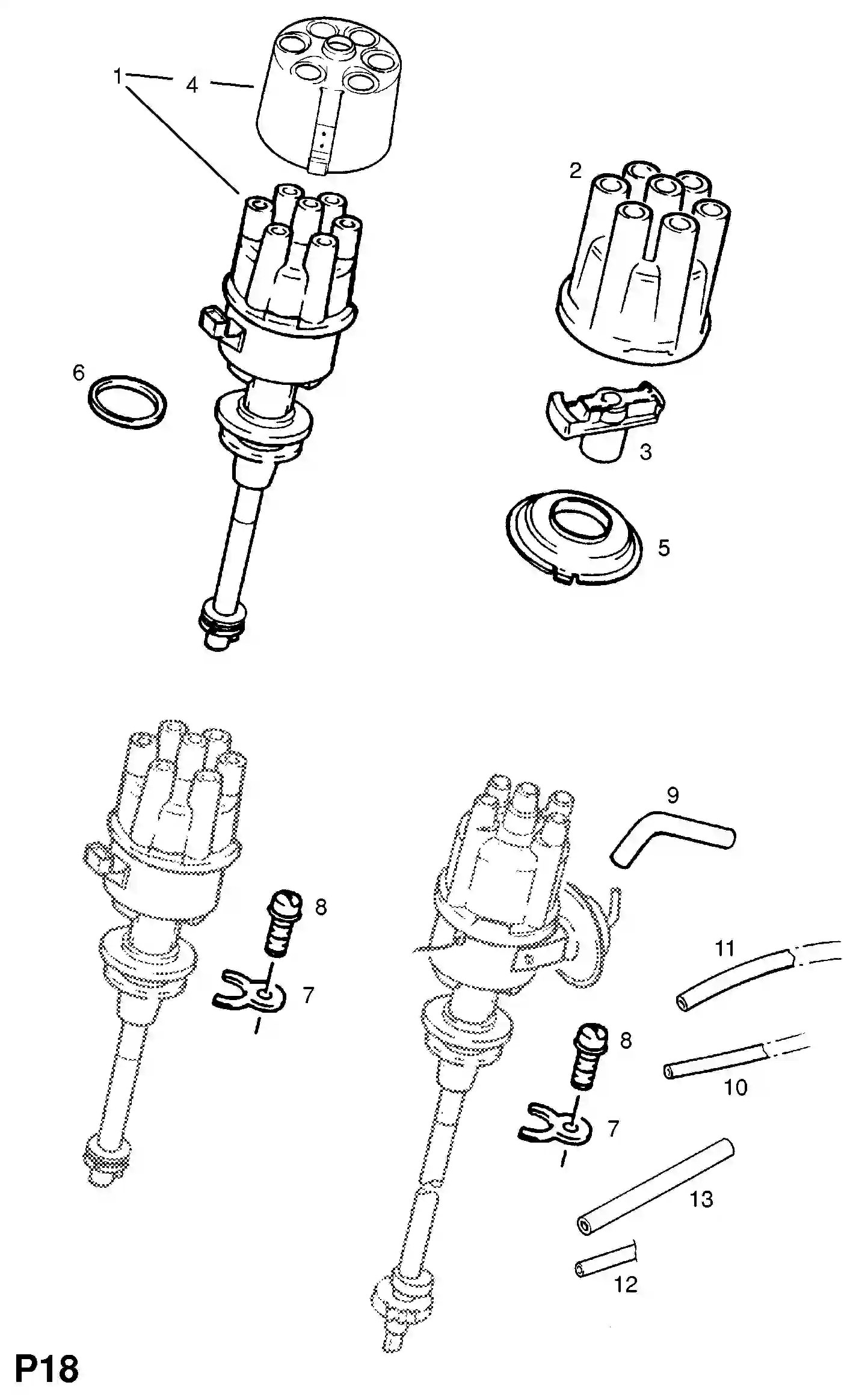 Opel Senator B Distributor fittings parts 1988 - 1994 | undefined Europe