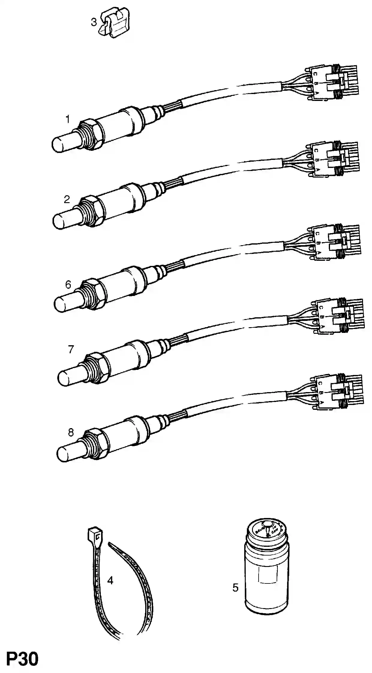 Opel Senator B Catalytic converter sensor / c26ne[ly0] petrol engine ...