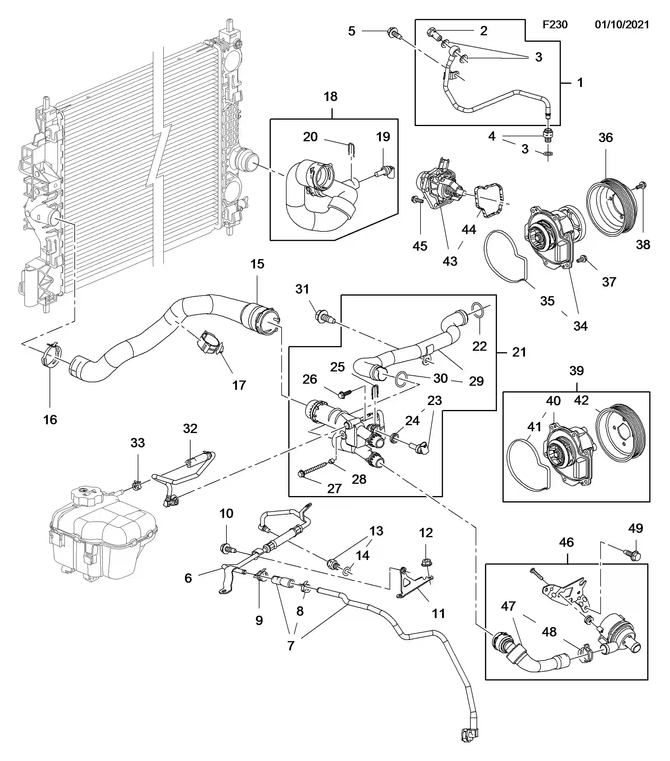Opel Cascada Термостат, корпус и воден изход / a16sht[lwc], b16sht[lwc ...